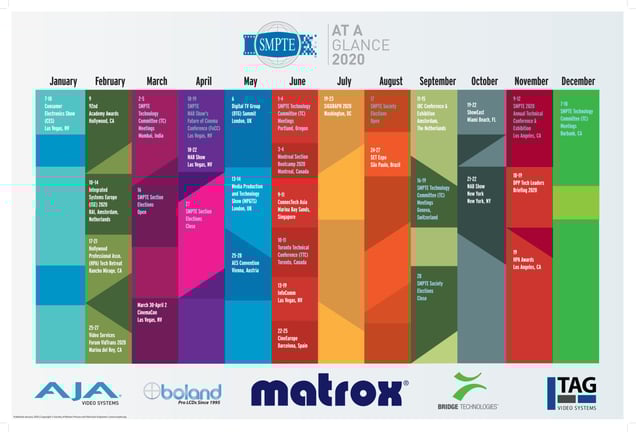 Wallcharts | Society of Motion Picture & Television Engineers