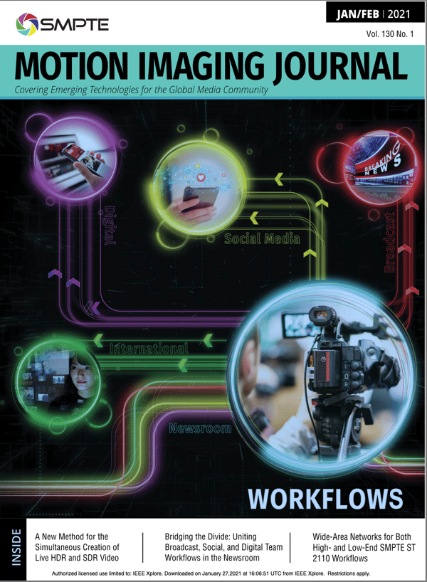 Motion Imaging Journal | Society of Motion Picture & Television Engineers